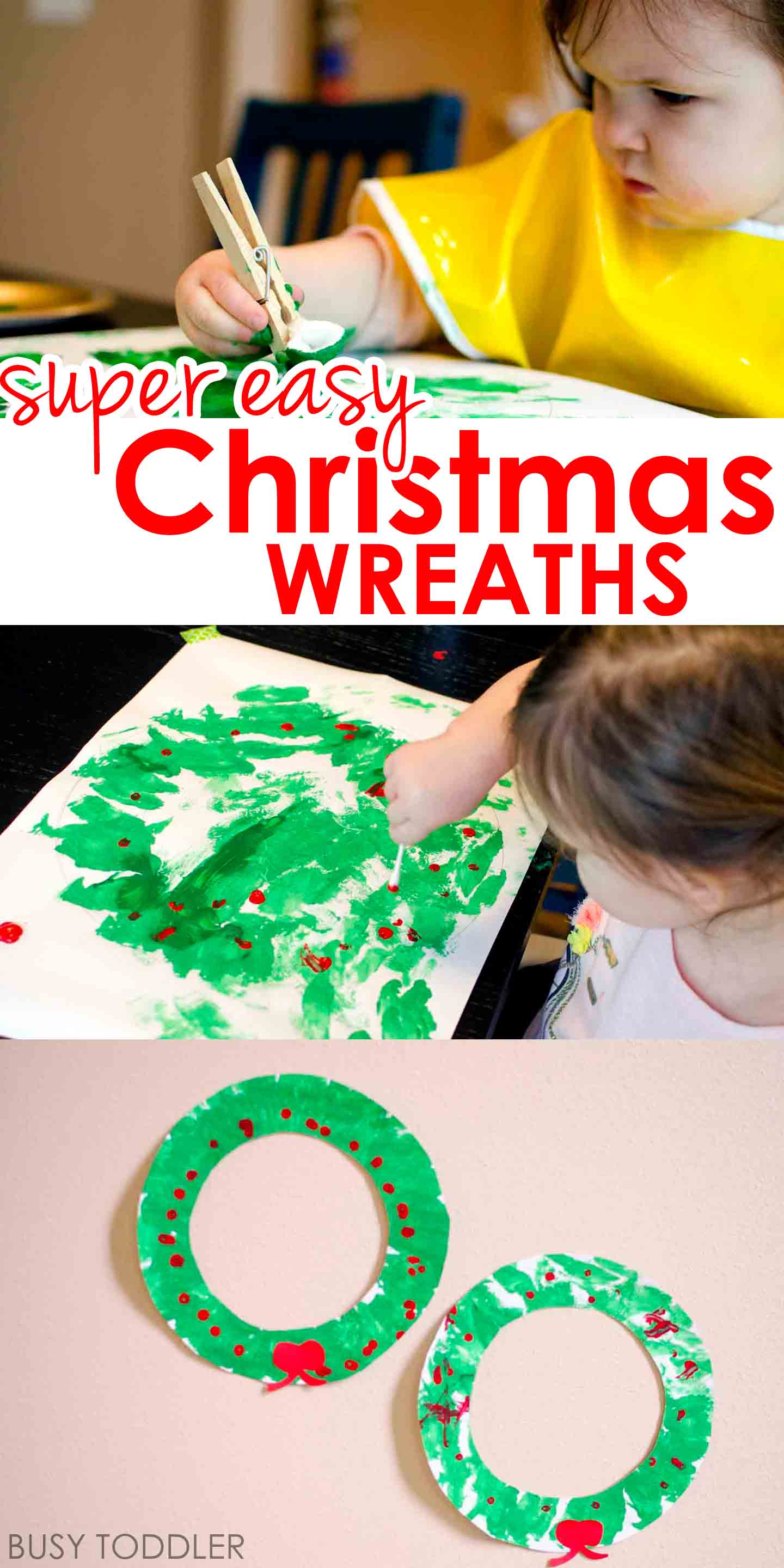 Easy Christmas Wreath Activity Busy Toddler