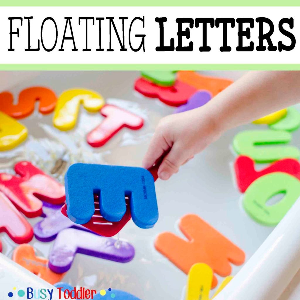 Floating Letters - Busy Toddler