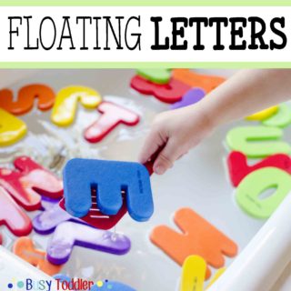 Floating Letters - Busy Toddler