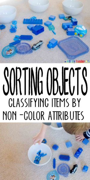 Sorting Objects Math Game - Busy Toddler