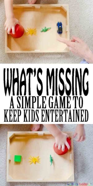 What's Missing: A Toddler Game - Busy Toddler