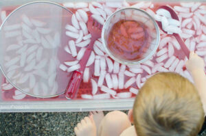 Ice Sensory Bin Activity - Busy Toddler