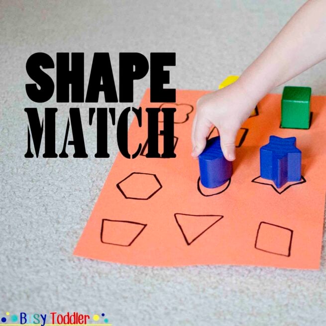 Shape Match - Busy Toddler