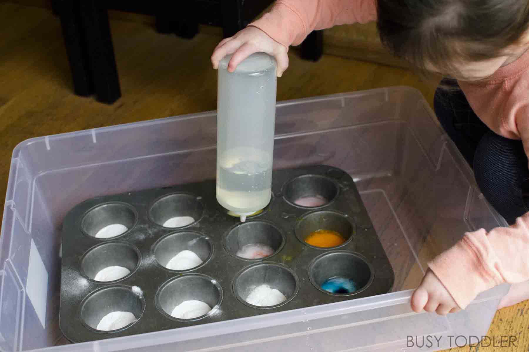 Hidden Colors - Toddler Science Experiment - Busy Toddler