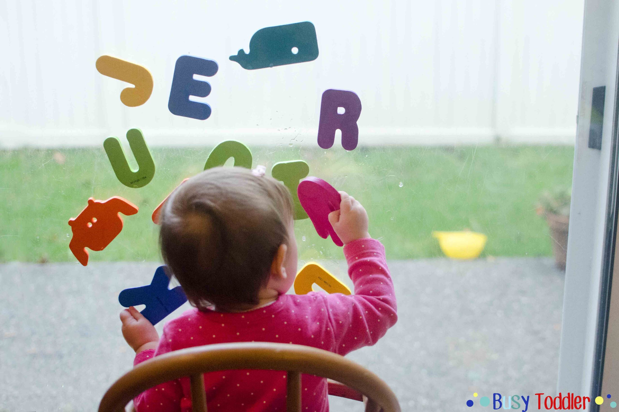 Window Grab Baby Activity - Busy Toddler