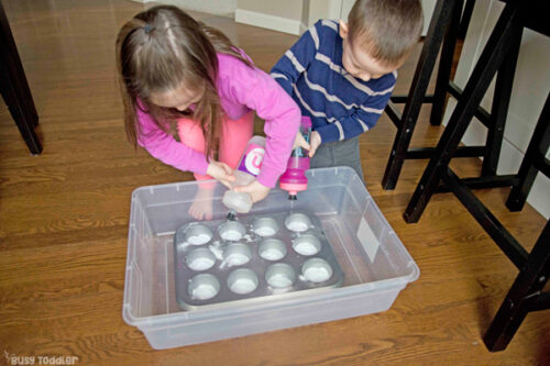Hidden Colors - Toddler Science Experiment - Busy Toddler
