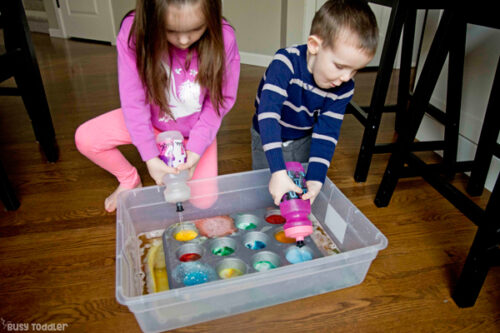 Hidden Colors - Toddler Science Experiment - Busy Toddler