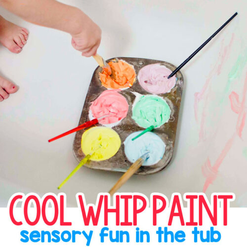 Cool Whip Painting - Busy Toddler