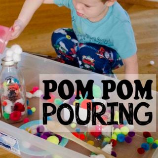 Pom Pom Pouring Station - Busy Toddler