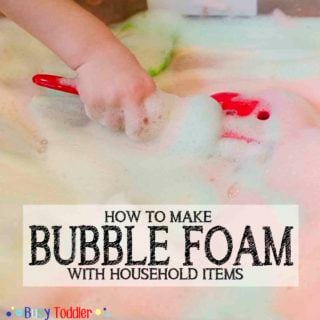Bubble Foam Sensory Activity - Busy Toddler