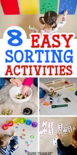 8 Simple Sorting Activities for Toddlers - Busy Toddler