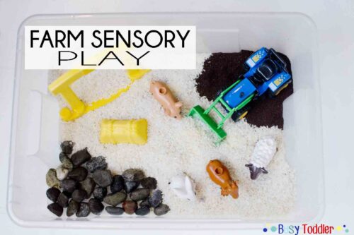 Farm Sensory Small World Play - Busy Toddler