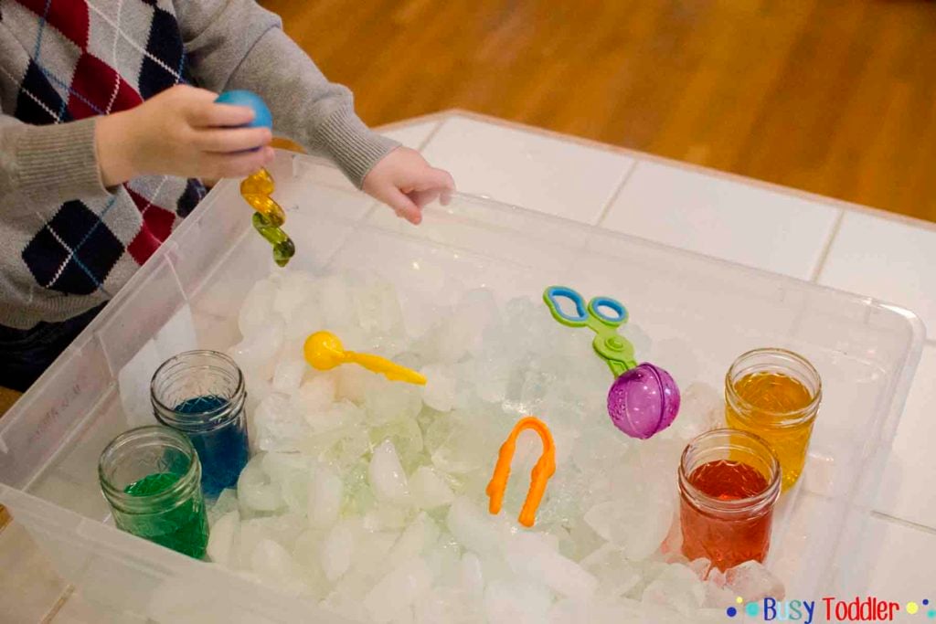 Ice Box: Chilly Fine Motor Skills Play - Busy Toddler