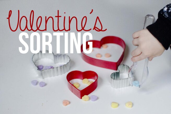 Valentine's Day Sorting Activity - Busy Toddler