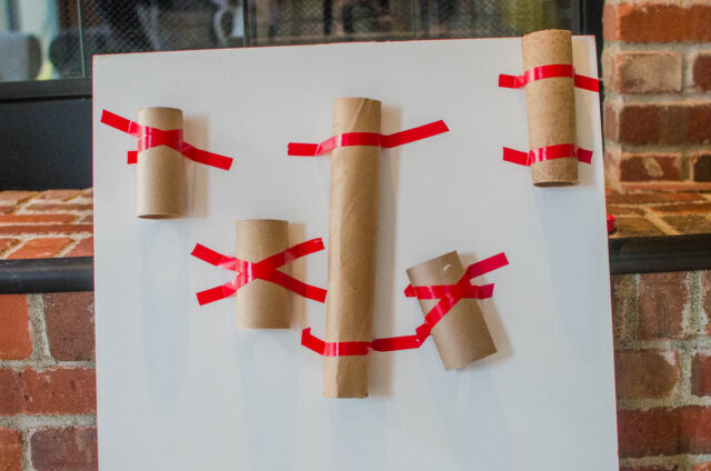 Simple Pom Pom Drop Activity - Busy Toddler