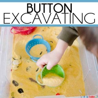 Button Excavating: A digging sensory activity - Busy Toddler