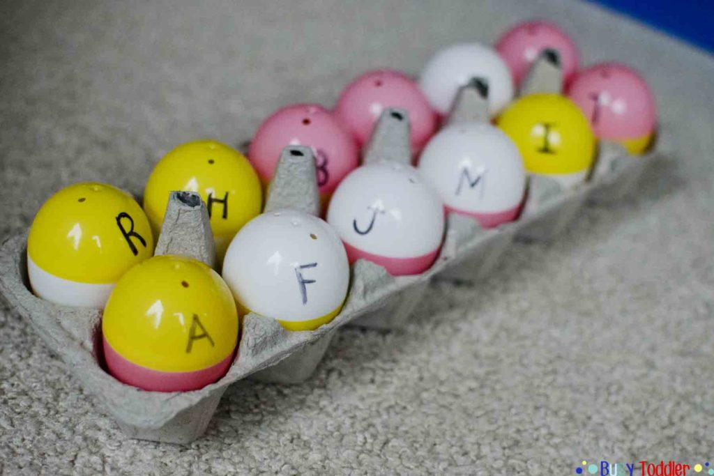 ABC Easter Egg Match - Busy Toddler
