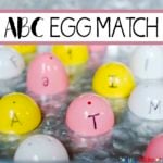 ABC Easter Egg Match - Busy Toddler
