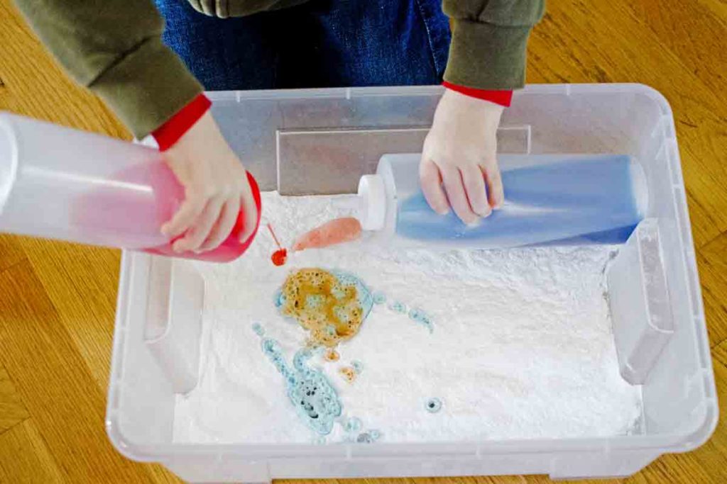 Colorful Fizz: Simple Toddler Science - Busy Toddler