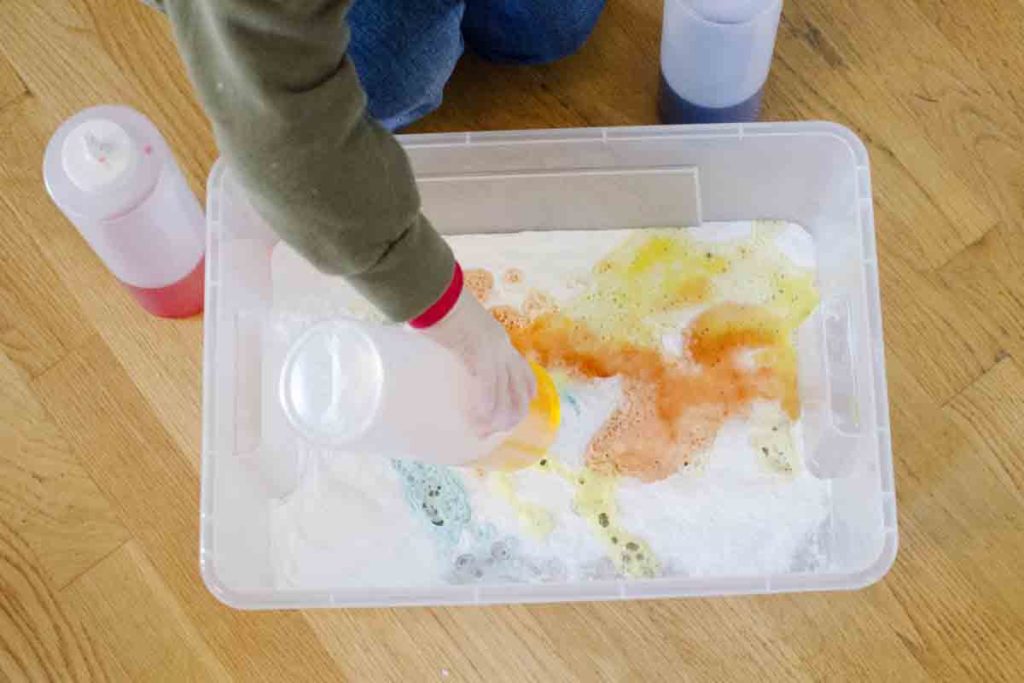 Colorful Fizz: Simple Toddler Science - Busy Toddler