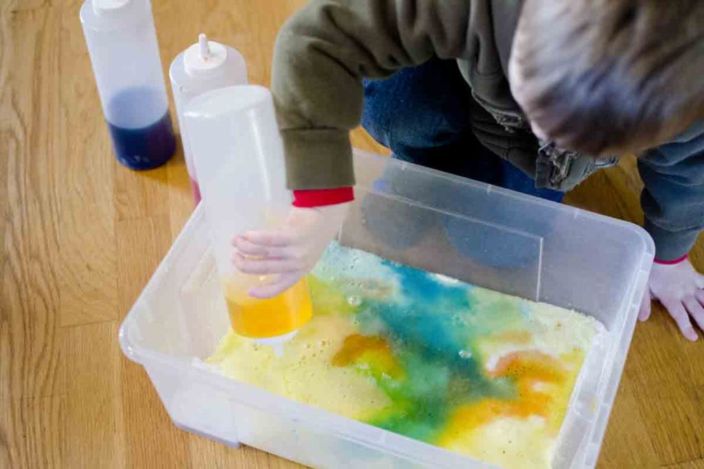 Colorful Fizz: Simple Toddler Science - Busy Toddler