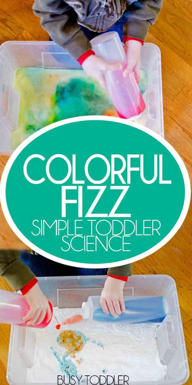 Colorful Fizz: Simple Toddler Science - Busy Toddler