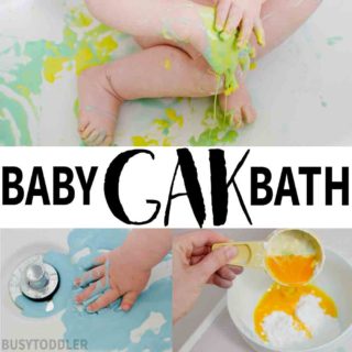 Quick Baby Activity: Gak Bath - Busy Toddler