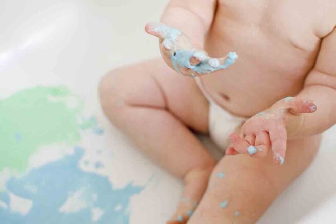 Quick Baby Activity: Gak Bath - Busy Toddler