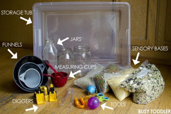 Sensory Bin Basics: What You Need to Have - Busy Toddler