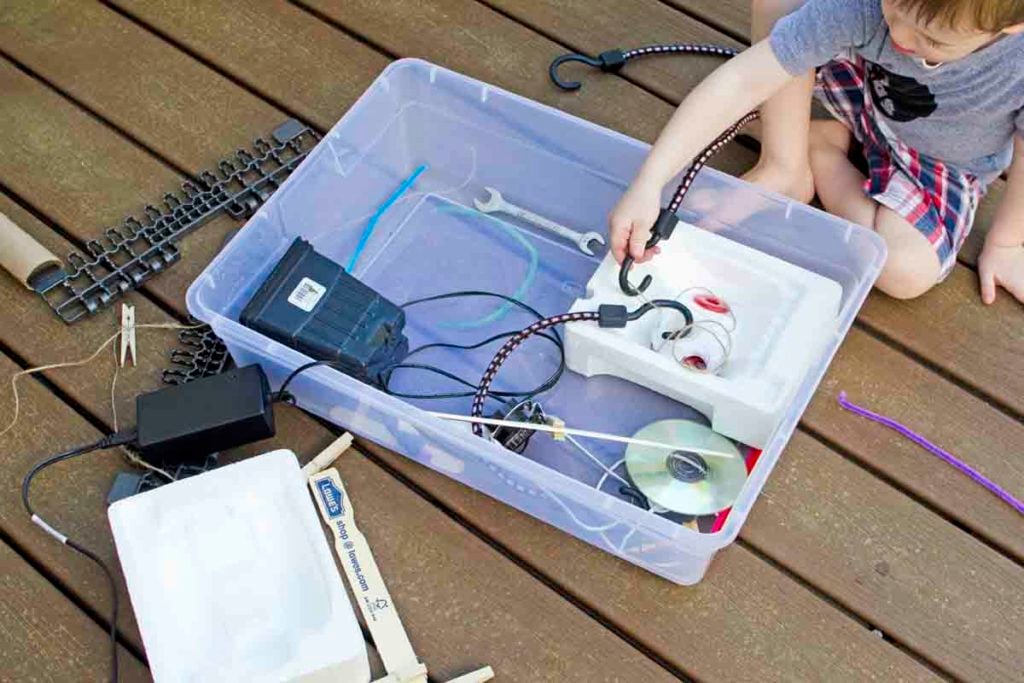 Tinker Box Inventor's Kit (Loose Parts Play) - Busy Toddler