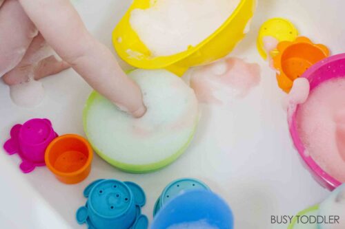 Foam Bath - Busy Toddler