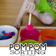 Pom Pom Sorting: Fine Motor Skills Activity - Busy Toddler