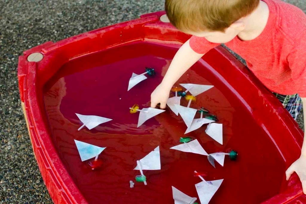 Colorful Ice Boats - Busy Toddler