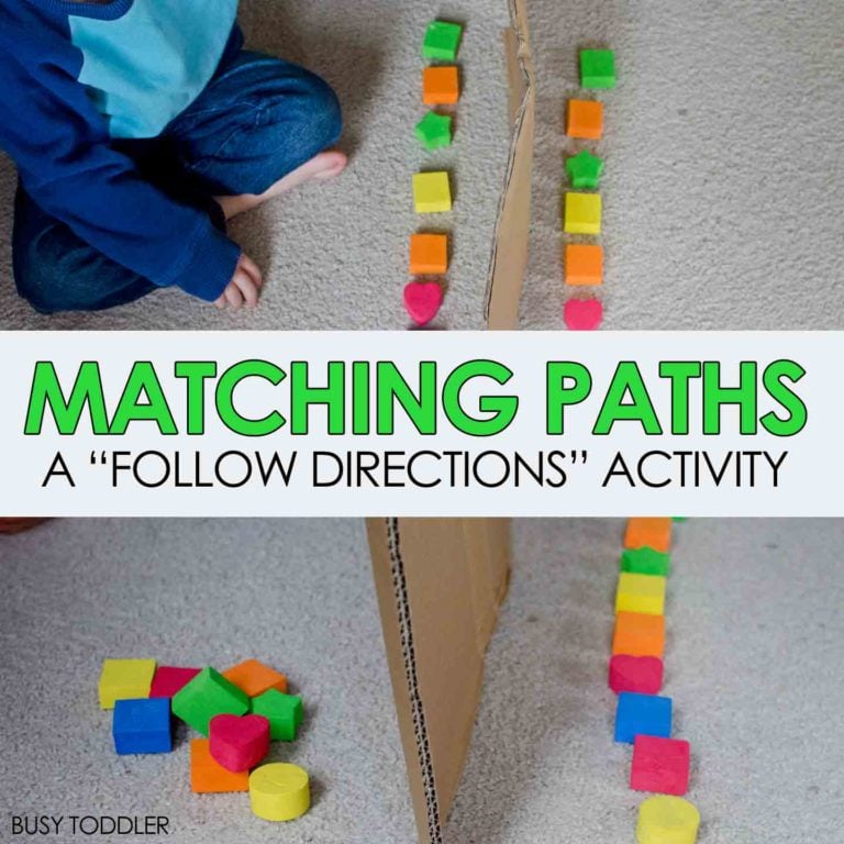 Matching Pairs: An Easy Sensory Activity - Busy Toddler