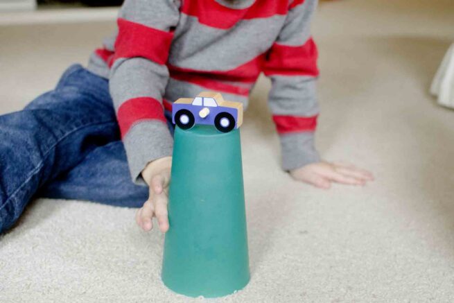 Position Words: The Over Under Game - Busy Toddler