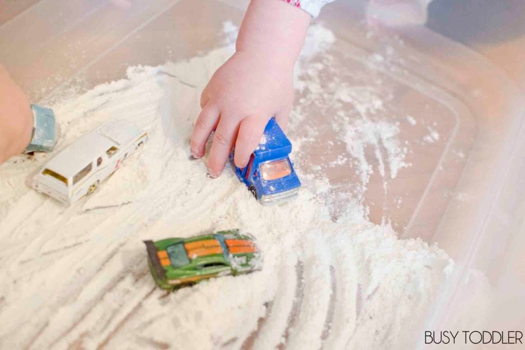 Snow Mobiles Sensory Activity - Busy Toddler