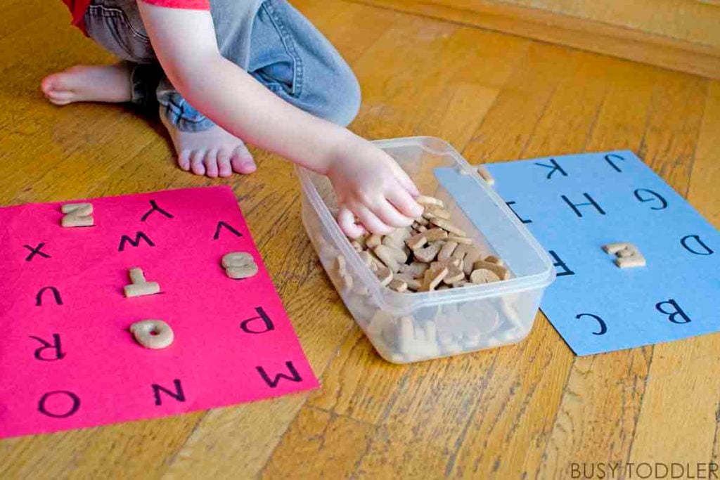Alphabet Cookie Match Game - Busy Toddler