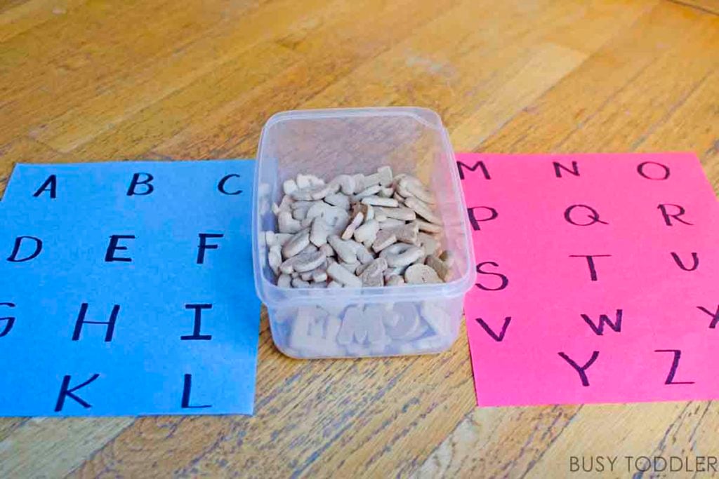 Alphabet Cookie Match Game - Busy Toddler