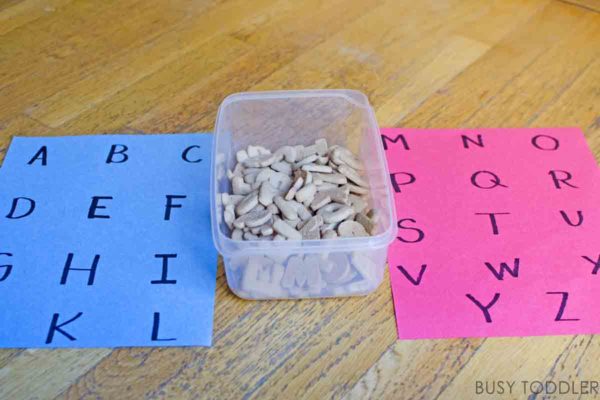 Alphabet Cookie Match Game - Busy Toddler