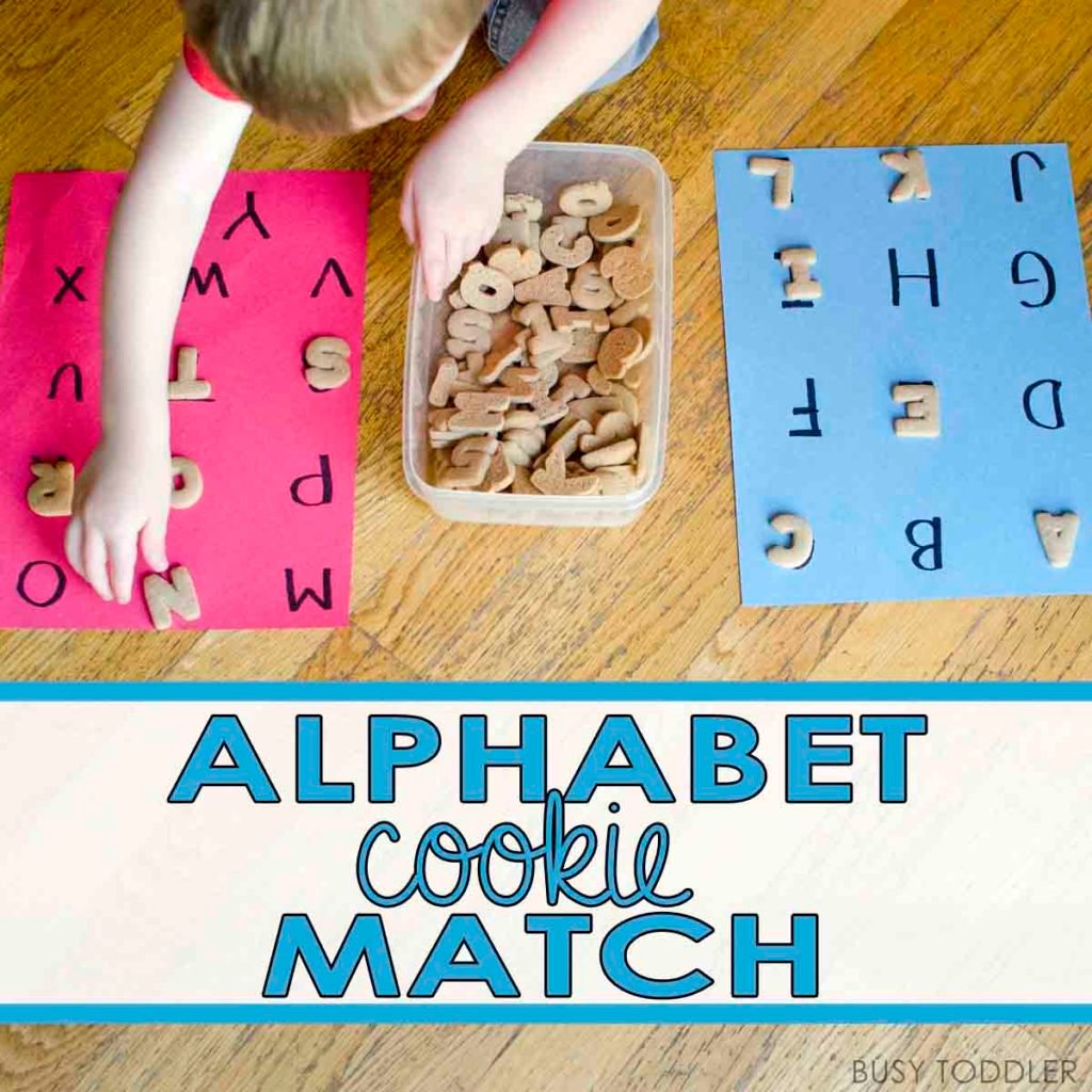 Alphabet Cookie Match Game - Busy Toddler