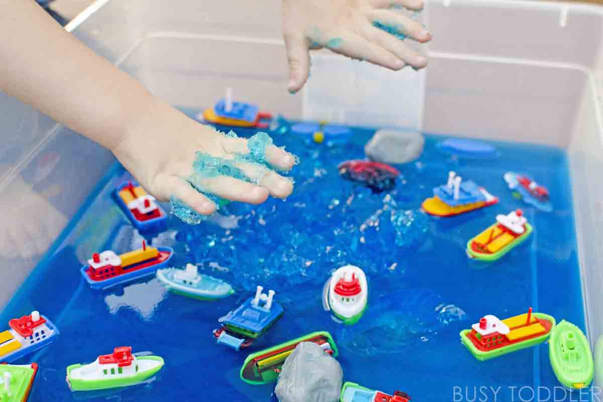 Messy Boats Sticky Yummy Toddler Play Busy Toddler