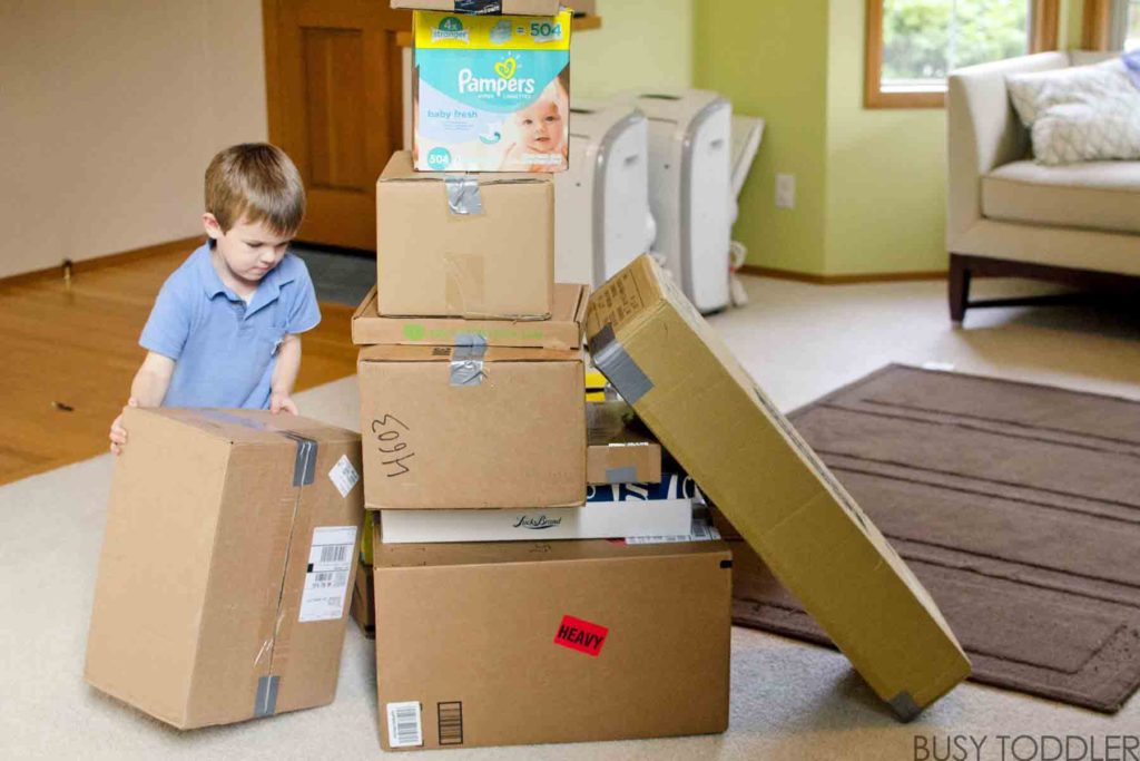 Giant Building Blocks: Toddler STEM Activity - Busy Toddler