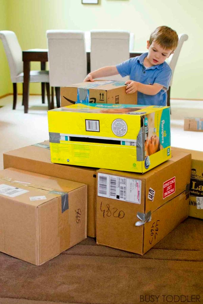Giant Building Blocks: Toddler STEM Activity - Busy Toddler