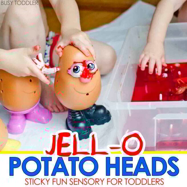 ABC Jello Sensory Play - Busy Toddler