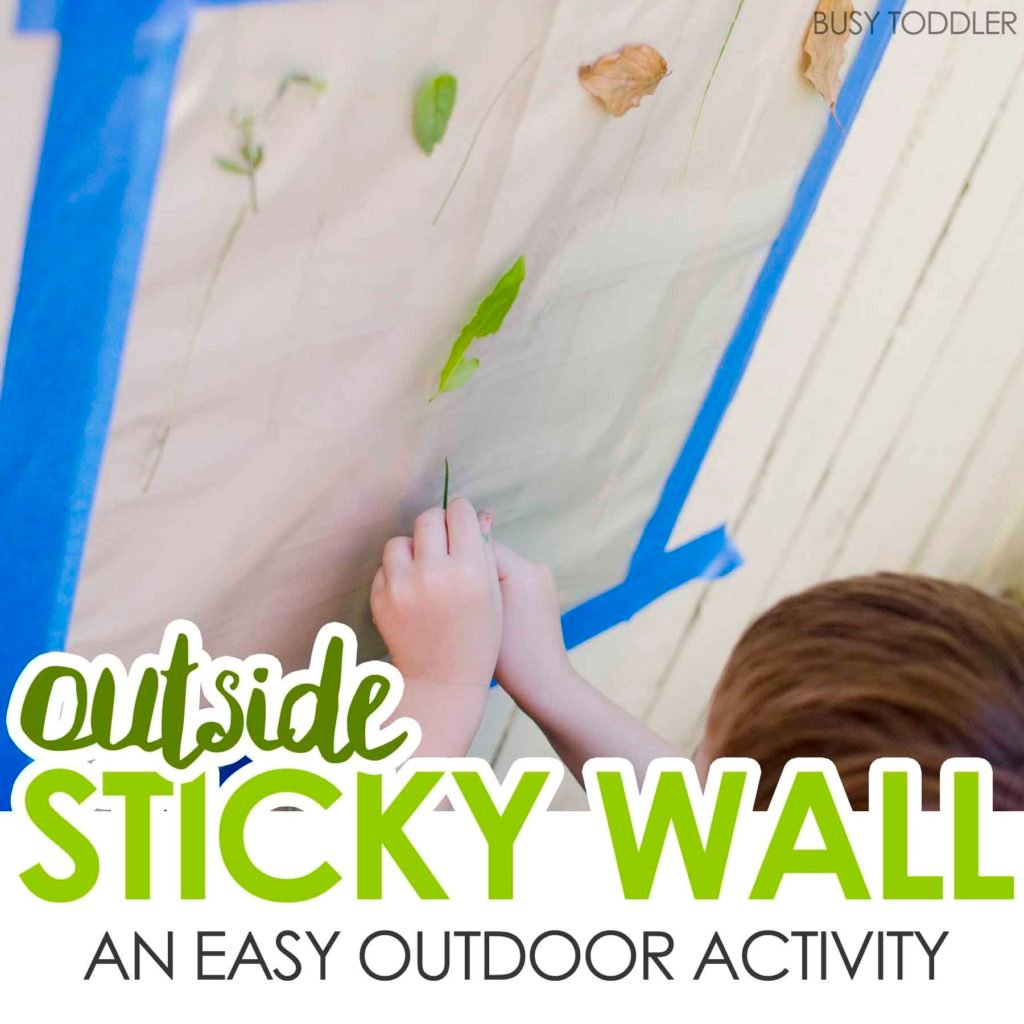 Outside Sticky Wall - Busy Toddler