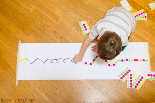 Sticker Line-Up - Busy Toddler