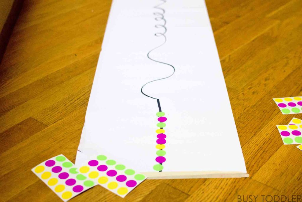 Sticker Line-Up - Busy Toddler