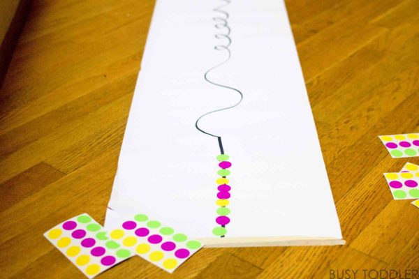 Sticker Line-Up - Busy Toddler