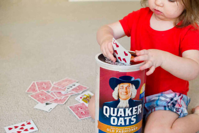 Card Slot Drop - Busy Toddler