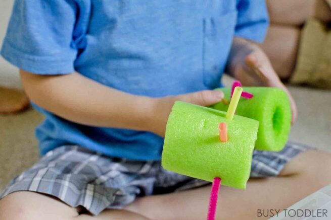 Poking Bin: Fine Motor Skills Fun - Busy Toddler
